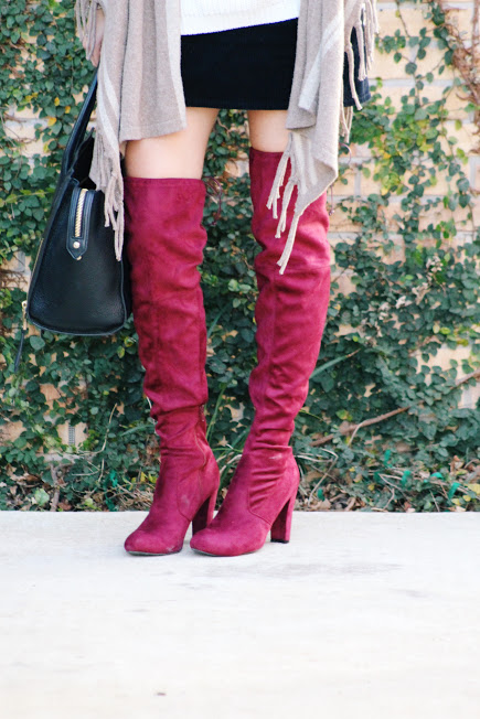 Red OTK Boots